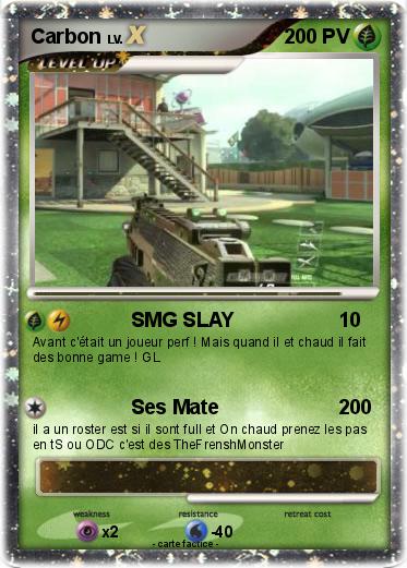 Pok mon Carbon 24 24 SMG SLAY Ma Carte Pok mon Pok mon Carbon 24 24 SMG SLAY Ma Carte Pok mon