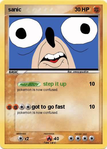 Pokémon sanic 190 190 - step it up - My Pokemon Card