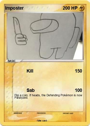 Pokémon Imposter 313 313 - Kill - My Pokemon Card
