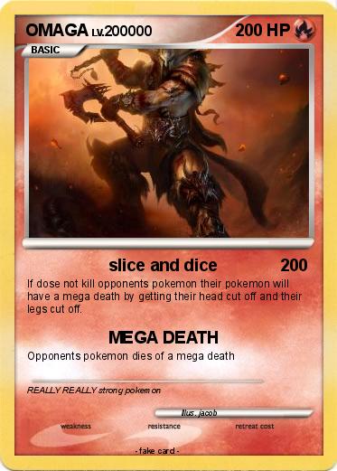 Pokémon OMAGA 9 9 - slice and dice - My Pokemon Card
