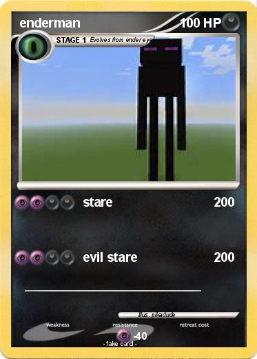 Pokémon enderman 1170 1170 - stare - My Pokemon Card
