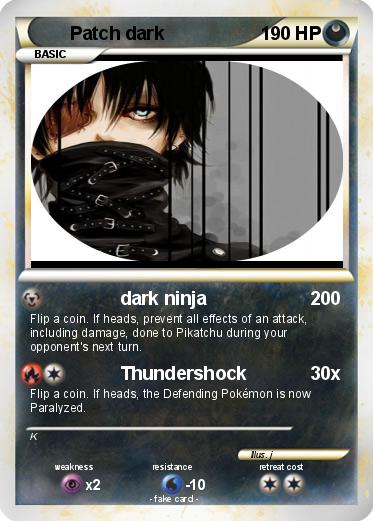 Pokémon Patch dark - dark ninja - My Pokemon Card