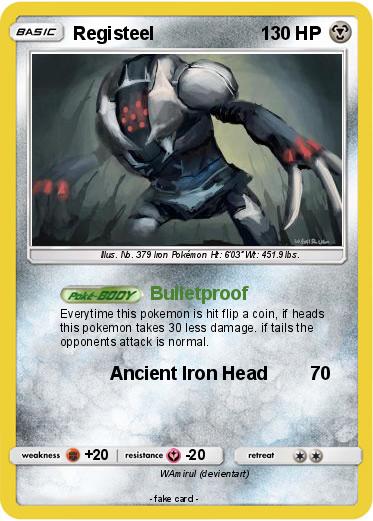 Pokémon Registeel 540 540 - Bulletproof - My Pokemon Card