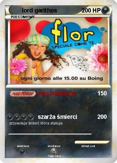 Pokémon lord garithos - cios paladyna - Twoja własna karta pokemon