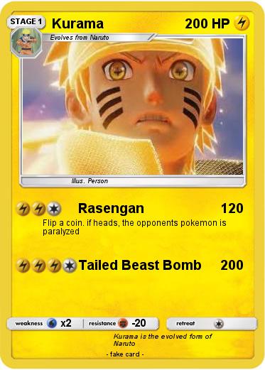 Pokémon Kurama 120 120 - Rasengan - My Pokemon Card