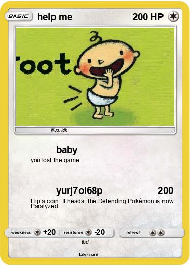 Pokémon help me 65 65 - baby - My Pokemon Card