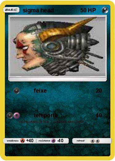 Pokémon sigma head - feixe - My Pokemon Card