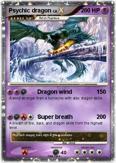 Pokémon Psychic dragon 11 11 - Dragon wind - My Pokemon Card