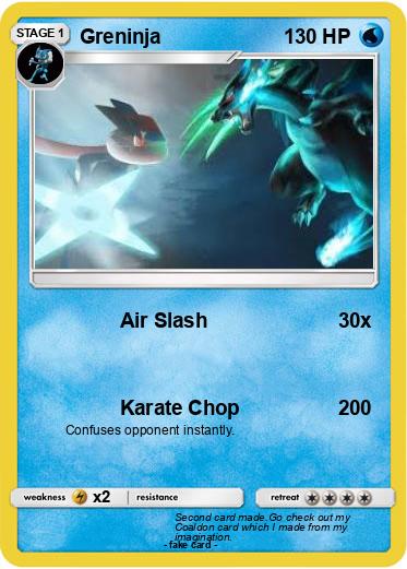 Pokémon Greninja 1498 1498 - Air Slash - My Pokemon Card