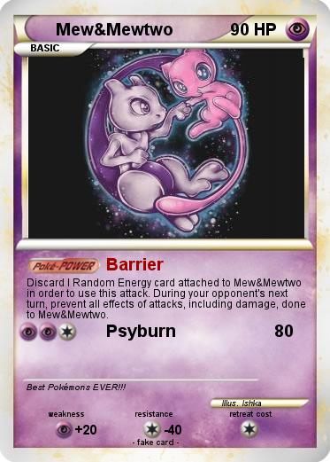 Pokémon Mew Mewtwo 94 94 - Barrier - My Pokemon Card