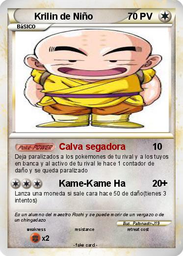Pokémon Krilin de Nino - Calva segadora - Mi carta pokémon
