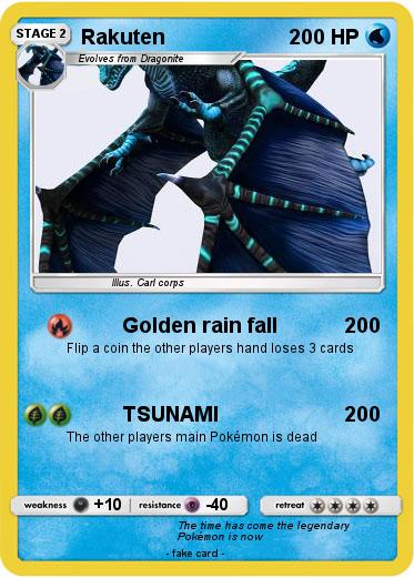 Pokémon Rakuten - Golden rain fall - My Pokemon Card