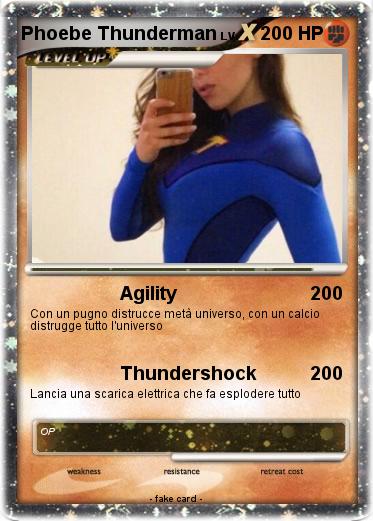 Pokémon Phoebe Thunderman 6 6 - Agility - My Pokemon Card