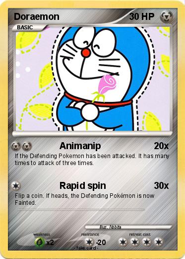 Pokémon Doraemon 40 40 - Animanip - My Pokemon Card