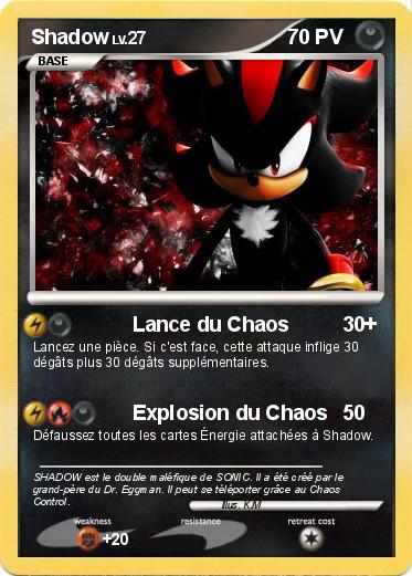 Pokémon Shadow 2142 2142 - Lance du Chaos - Ma carte Pokémon