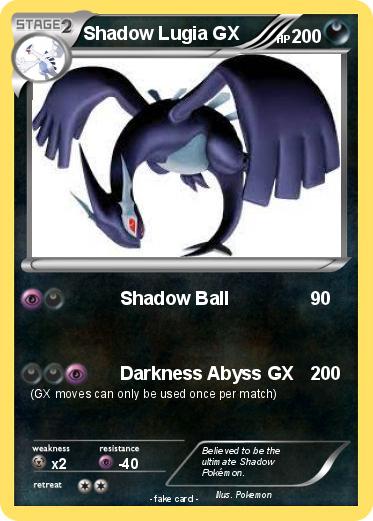 Pokémon Shadow Lugia GX 3 3 - Shadow Ball - My Pokemon Card