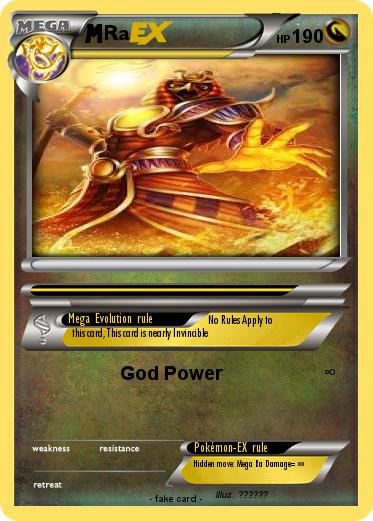 Pokémon 1 150876 150876 - God Power ∞ - My Pokemon Card