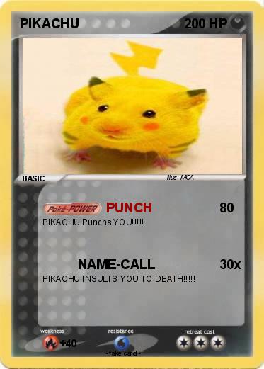 Pokémon PIKACHU 4804 4804 - PUNCH - My Pokemon Card