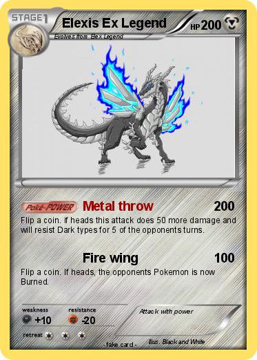 Pokémon Elexis Ex Legend - Metal throw - My Pokemon Card