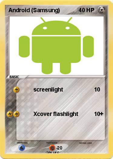 Pokémon Android Samsung - screenlight - My Pokemon Card