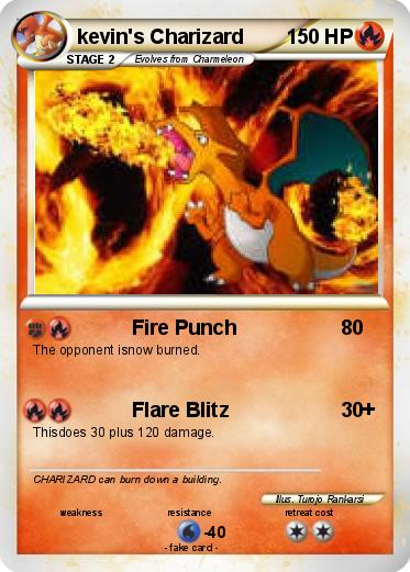 Pokémon kevin s Charizard - Fire Punch - My Pokemon Card