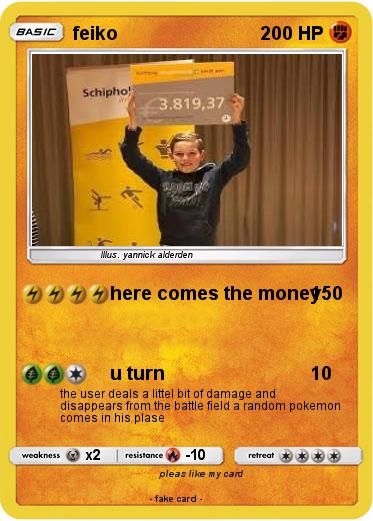 Pokémon feiko - here comes the money - My Pokemon Card