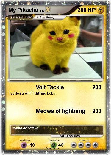 Pokémon My Pikachu 6 6 - Volt Tackle - My Pokemon Card