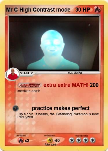 Pokémon Mr C High Contrast mode - extra extra MATH! - My Pokemon Card