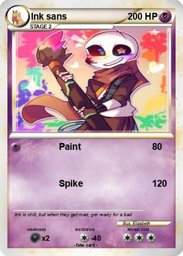 Pokémon Ink sans 118 118 - Paint - My Pokemon Card