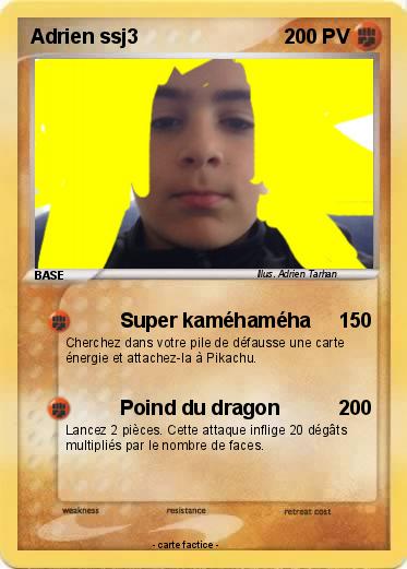 Pokémon Adrien ssj3 - Super kaméhaméha - Ma carte Pokémon