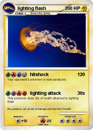 Pokémon lighting flash 3 3 - hitshock - My Pokemon Card