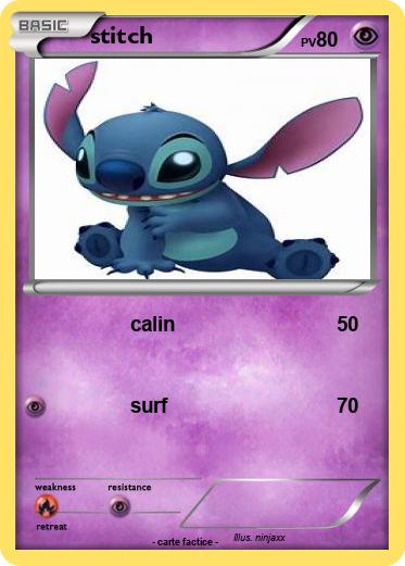 Pokémon stitch 427 427 - calin - Ma carte Pokémon