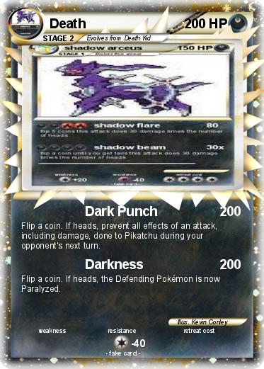 Pokémon Death 4820 4820 - Dark Punch - My Pokemon Card