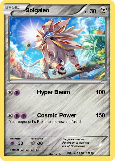 Pokémon Solgaleo 843 843 - Hyper Beam - My Pokemon Card