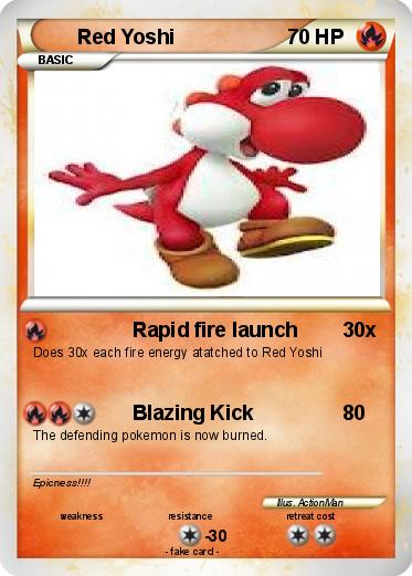 Pokémon Red Yoshi 20 20 - Rapid fire launch - My Pokemon Card