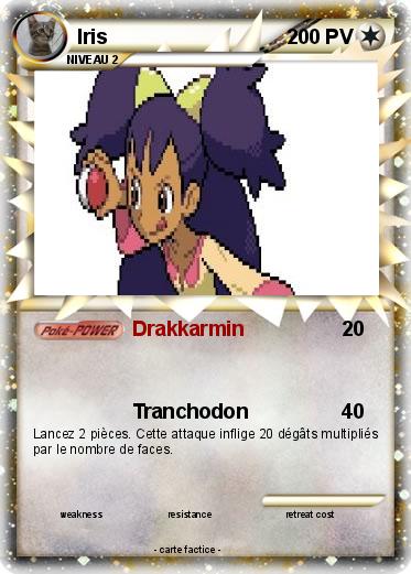 Pokémon Iris 16 16 - Drakkarmin - Ma carte Pokémon