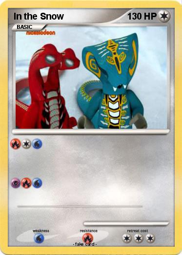 Pokémon In the Snow - My Pokemon Card