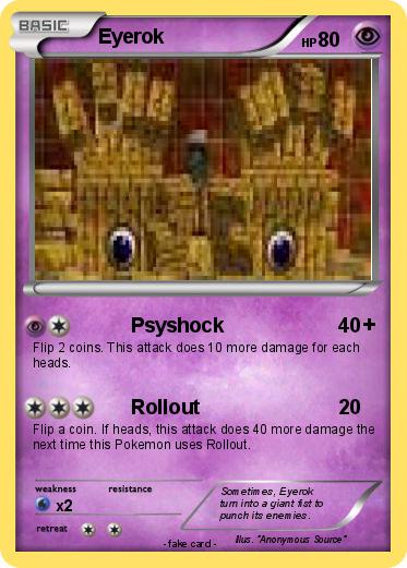 Pokémon Eyerok 2 2 - Psyshock + - My Pokemon Card