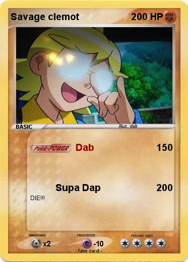 Pokémon Savage clemot - Dab - My Pokemon Card