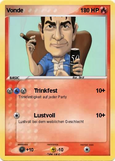 Pokémon Vonde - Trinkfest - My Pokemon Card