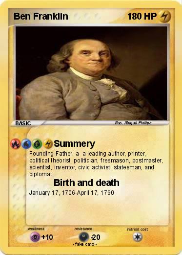 Pokémon Ben Franklin 38 38 - Summery - My Pokemon Card