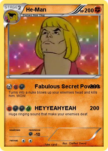 Pokémon He Man 51 51 - Fabulous Secret Powers - My Pokemon Card
