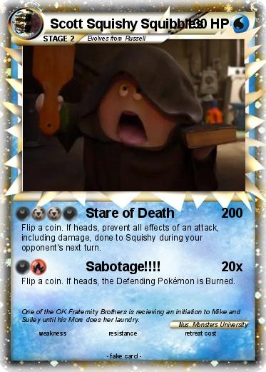 Pokémon Scott Squishy Squibbles 3 3 - Stare of Death - My Pokemon Card