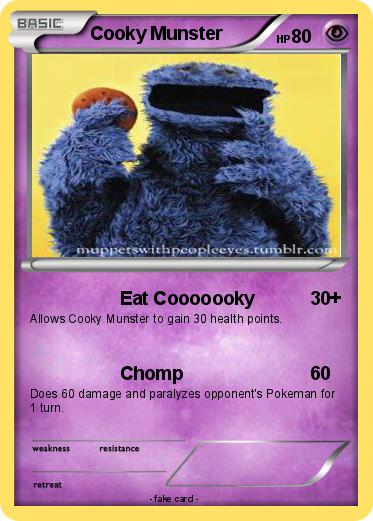 Pokémon Cooky Munster 1 1 - Eat Cooooooky - My Pokemon Card