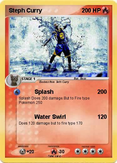 Pokémon Steph Curry 80 80 - Splash - My Pokemon Card