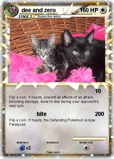 Pokémon dee and zero - bite - My Pokemon Card