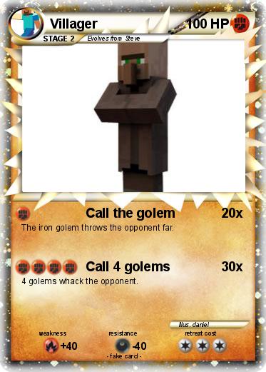 Pokémon Villager 153 153 - Call the golem - My Pokemon Card