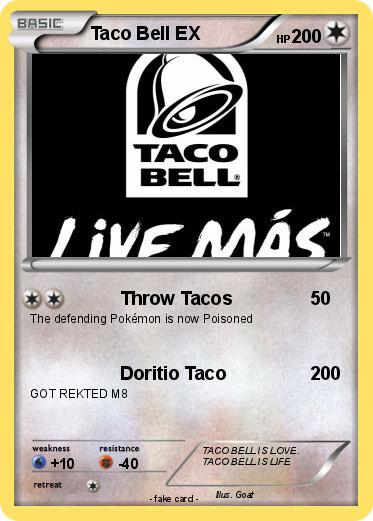 Pokémon Taco Bell EX - Throw Tacos - My Pokemon Card