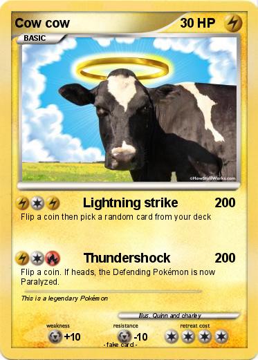 Pokémon Cow cow 4 4 - Lightning strike - My Pokemon Card