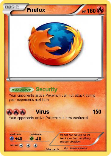 Pokémon Firefox 182 182 - Security - My Pokemon Card
